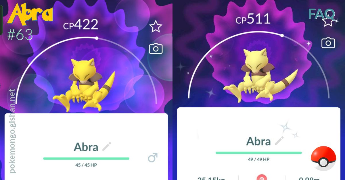 Abra FAQ - Pokemon Go