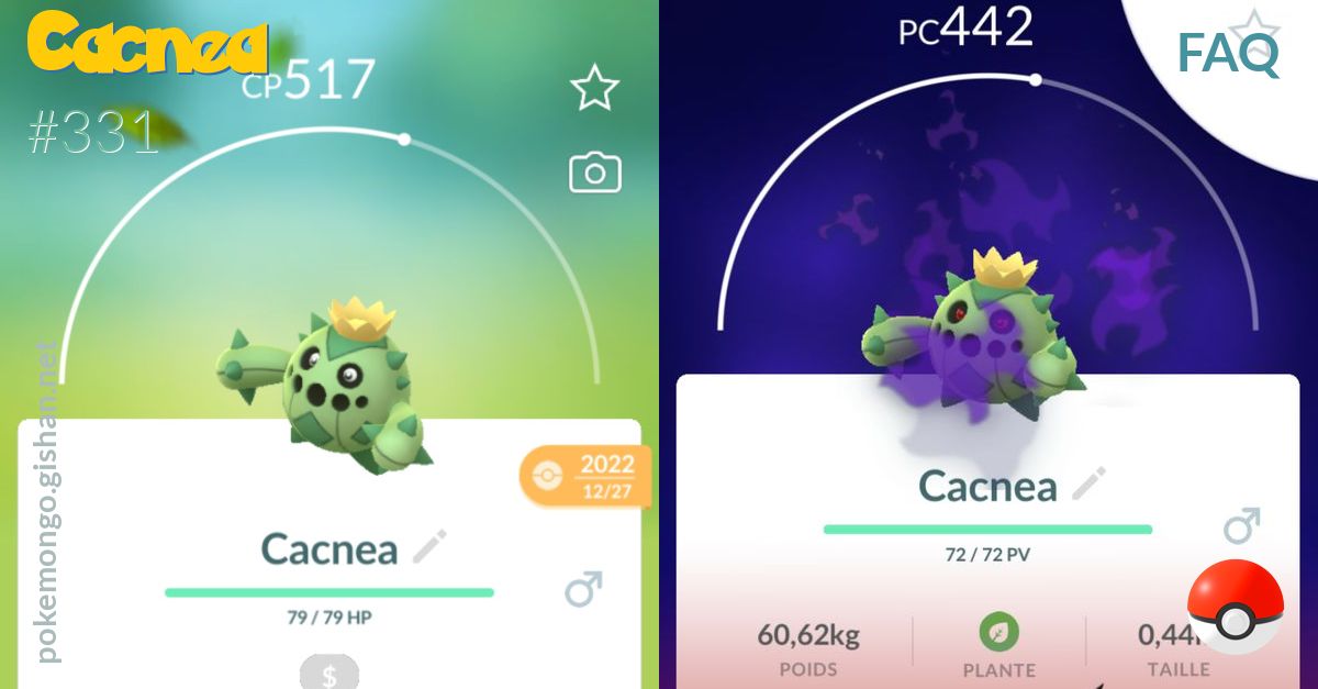 Cacnea FAQ - Pokemon Go