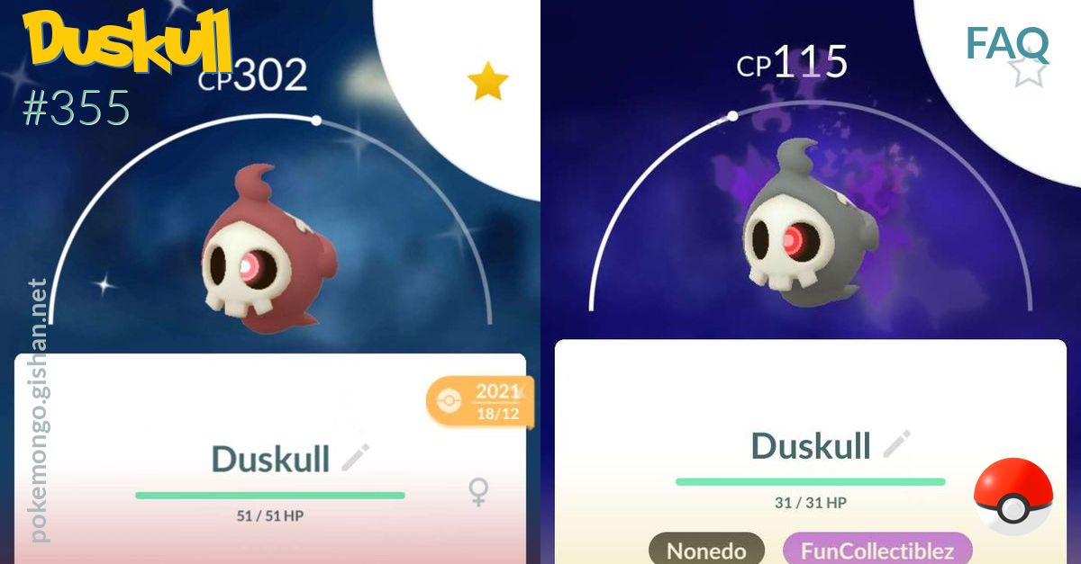Duskull FAQ - Pokemon Go