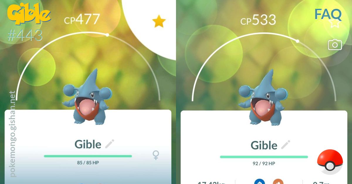 Gible FAQ - Pokemon Go