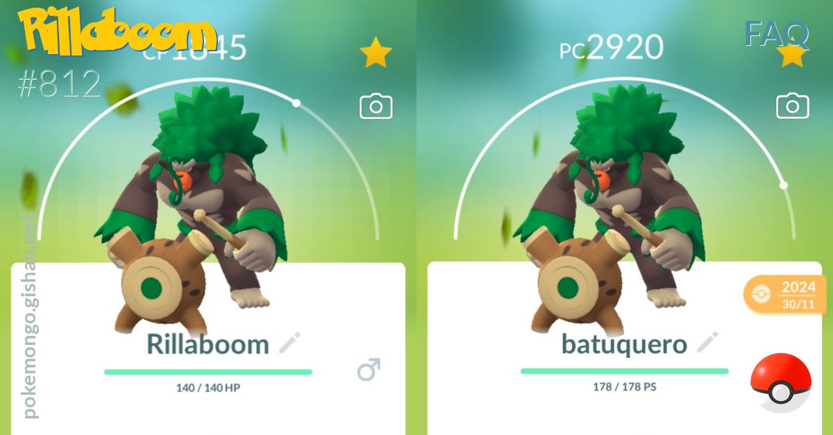 Rillaboom FAQ - Pokemon Go