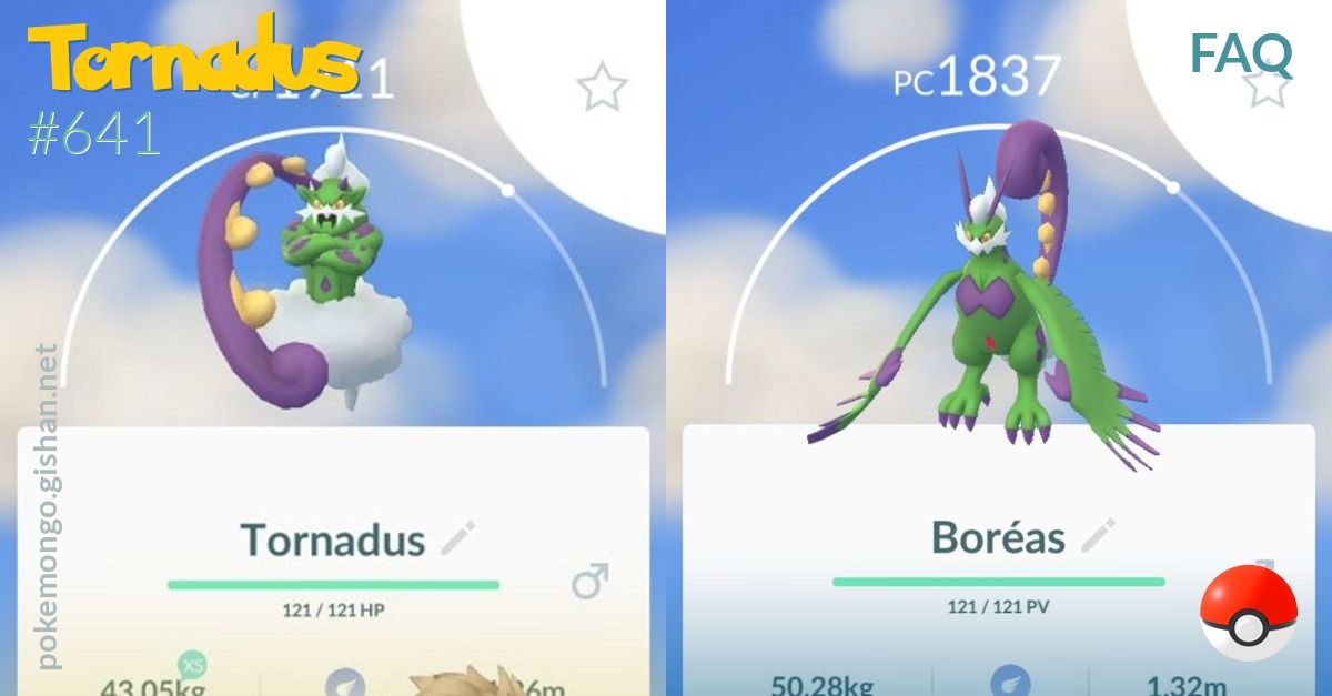 Tornadus (Incarnate Forme) FAQ - Pokemon Go